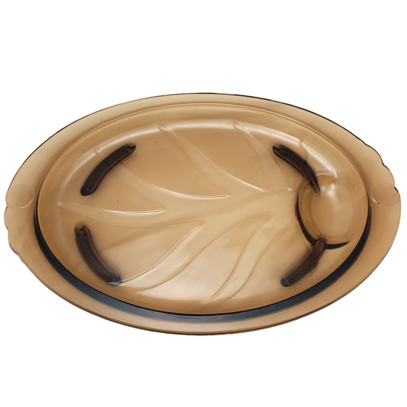 Pyrex | Kitchen | Vintage Pyrex Smoky Oval Drip Meat Serving Platter ...